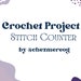 Stitch Counter Printable, PDF Download, Crochet Stitch Tracker - Etsy