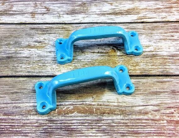 6 Barn Door Drawer Pulls Rustic Antique Vintage Decor Cabinet | Etsy