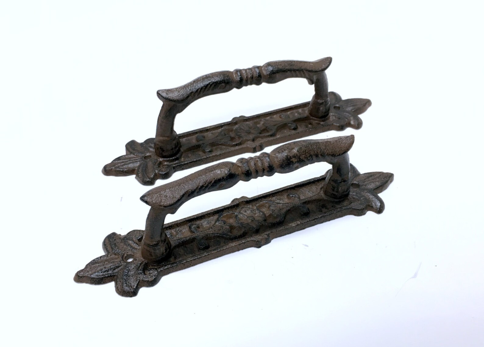 2 Farmhouse Barn Door Handles Drawer Pulls Knobs Vintage - Etsy