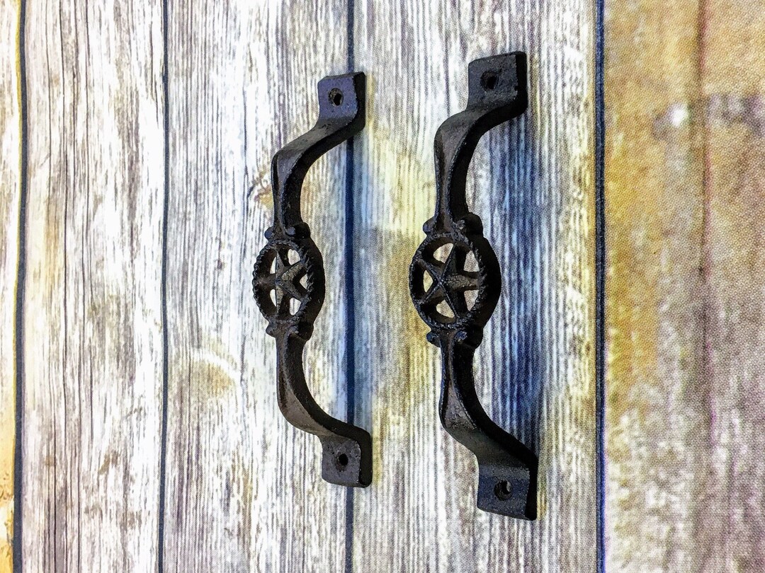 2 Barn Door Handles Rustic Farmhouse Farmhouse Decor Bathroom Decor ...