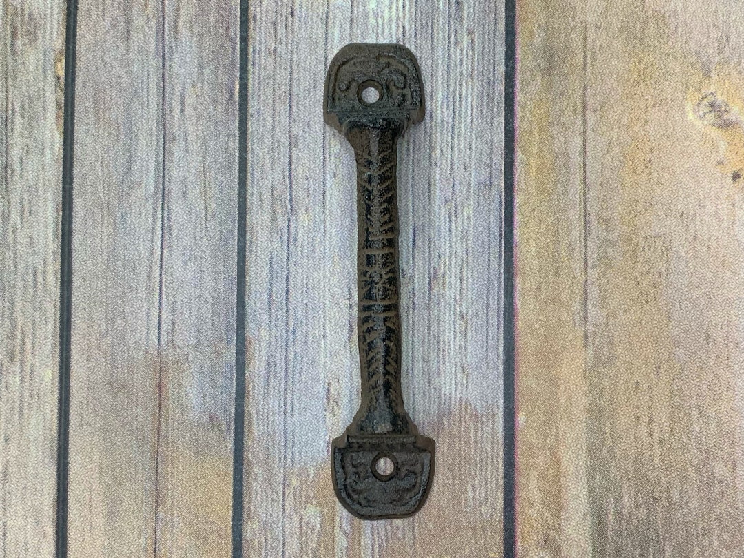 Cast Iron Barn Door Rustic Handles Farmhouse Decor Rustic Home Decor ...
