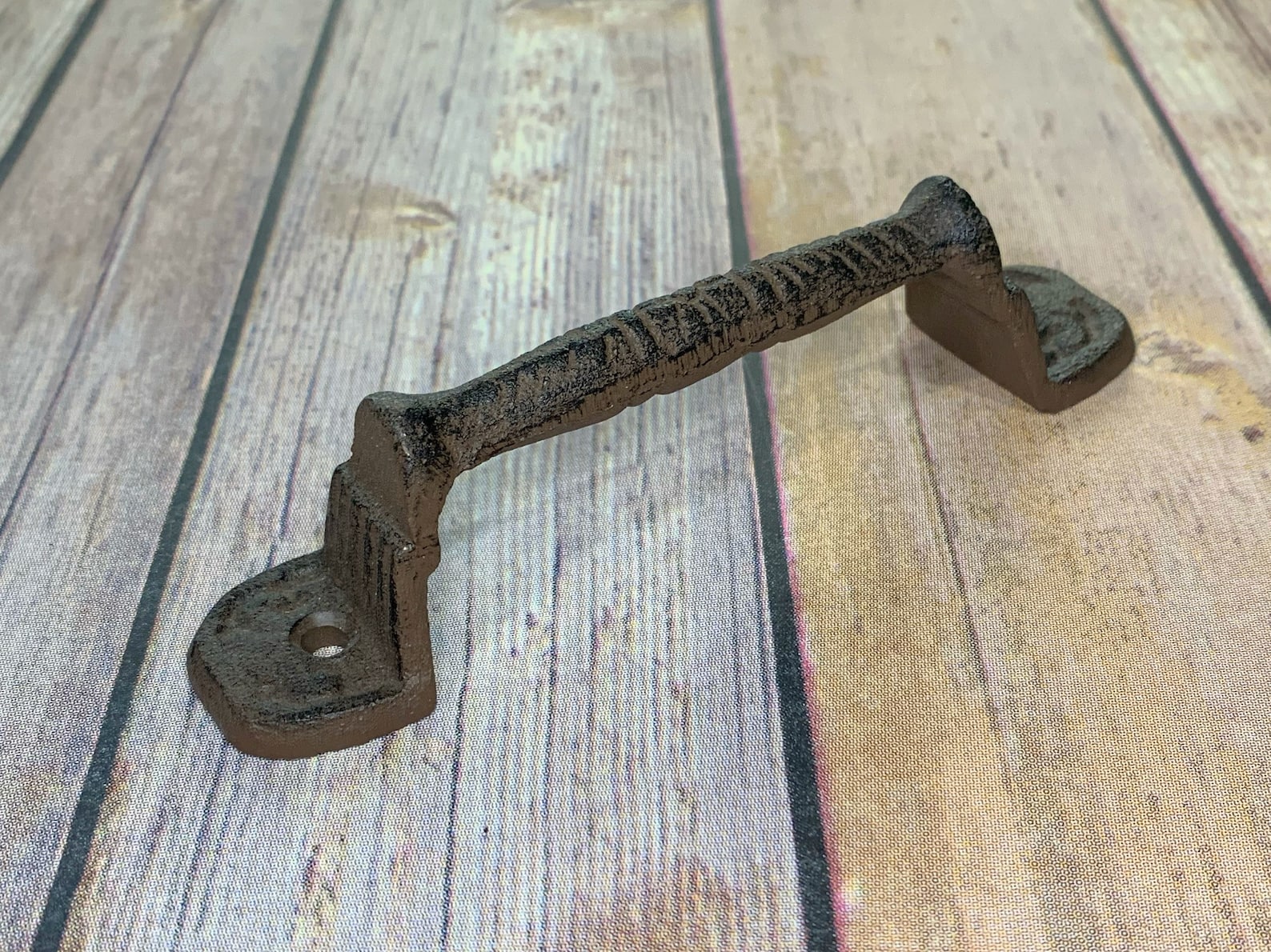 6 cast iron barn door rustic handles farmhouse decor rustic | Etsy