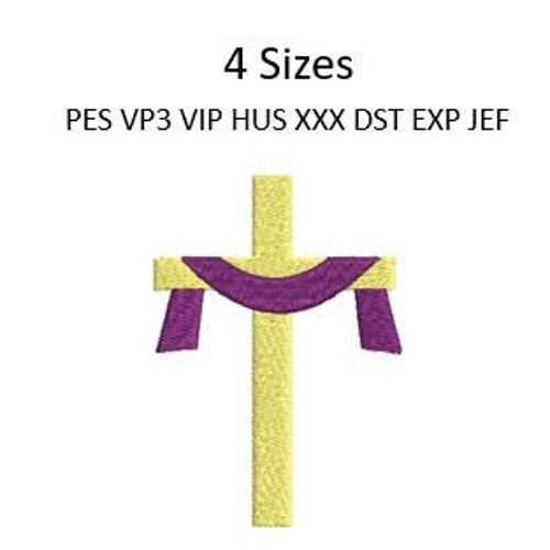 Mini Christian Cross Machine Embroidery Design-instant | Etsy