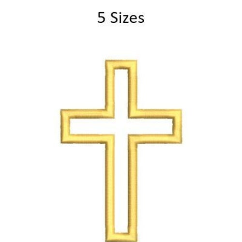 Mini Christian Cross Machine Embroidery Design-instant - Etsy