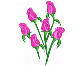 Bouquet embroidery | Etsy