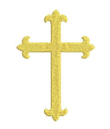 Christian Cross Embroidery Design Mini Crucifix Religious Machine ...