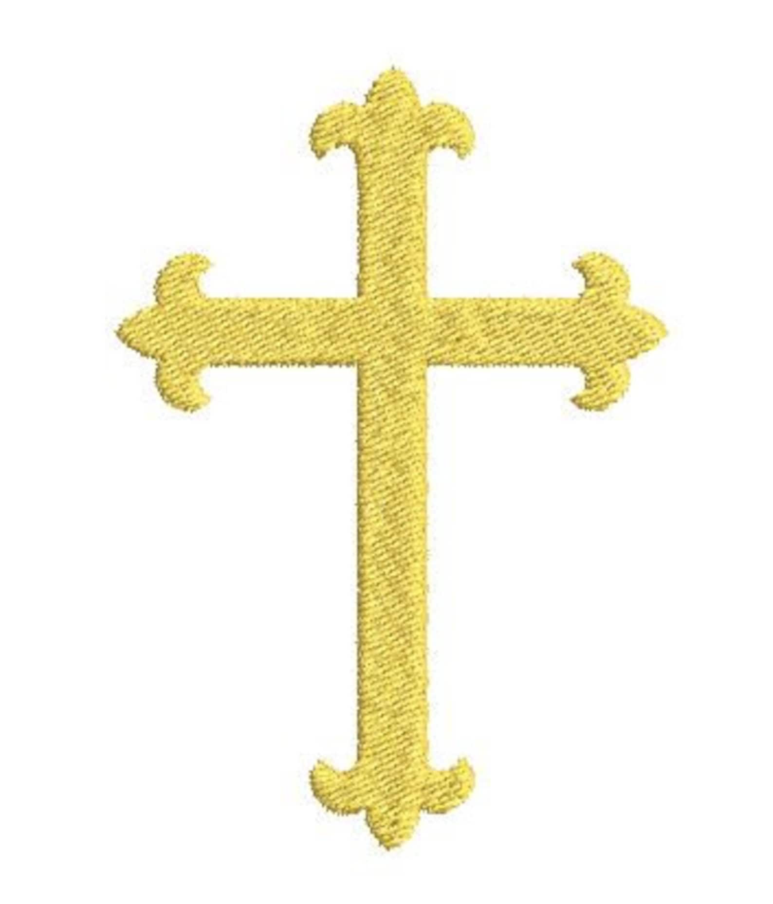 Christian Cross Embroidery Design Mini Crucifix Religious Machine ...