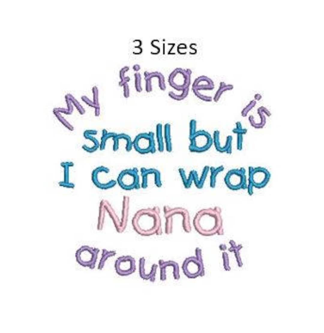 Nana Embroidery Design Baby Nursery Blanket Machine Pattern 3 Sizes 4x4 ...