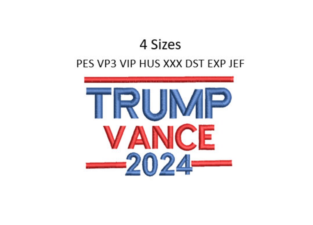 Trump Vance 2024 Embroidery Design Make America Great Again Hat Shirt ...