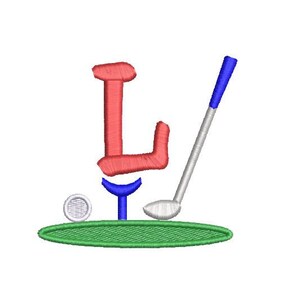 Golf Monogram Set Embroidery Alphabet Font Shirt Towel Machine ...