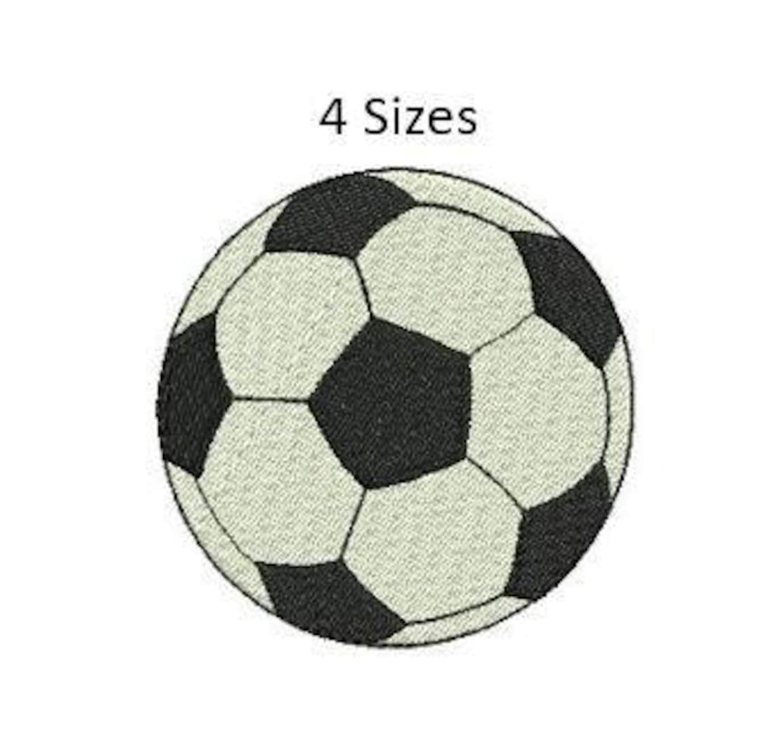 Soccer Ball Embroidery Design Sports Machine Pattern 4 Sizes 4x4 Hoop ...
