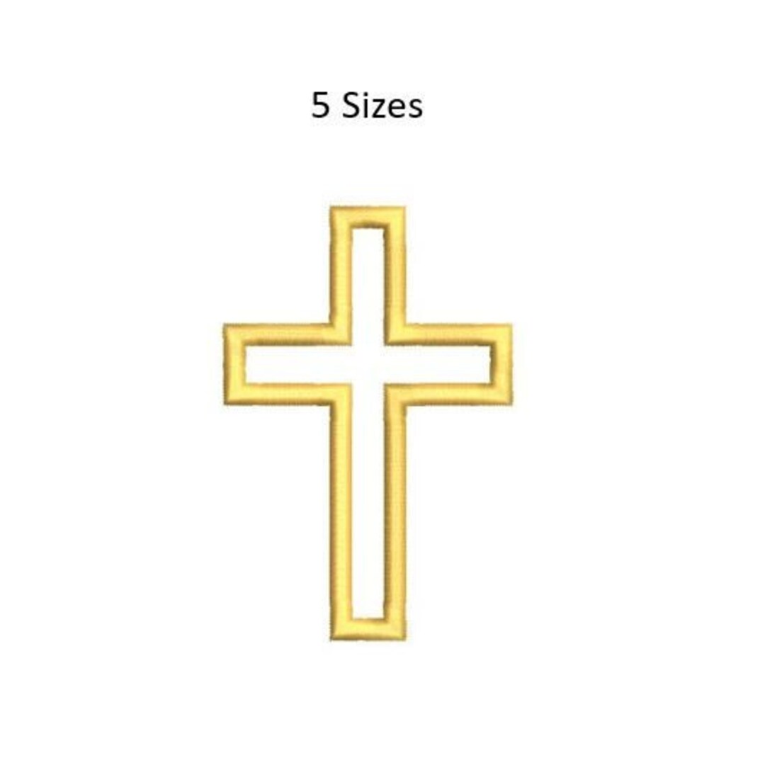 Mini Christian Cross Embroidery Design Easy Cross Crucifix Outline ...