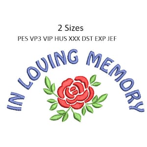 Memorial Embroidery - Etsy