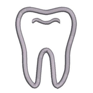 Dentist Dental Tooth Outline Embroidery Design Machine Embroidery ...