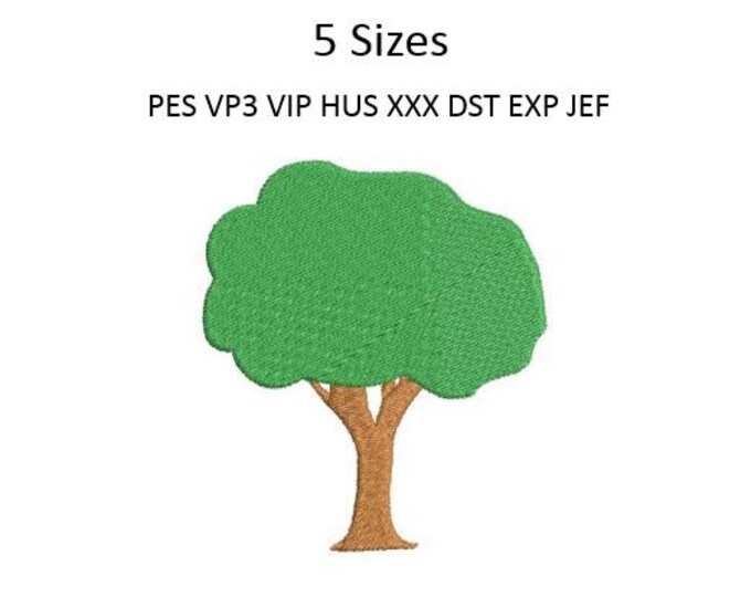 Tree Embroidery Machine Design - Etsy