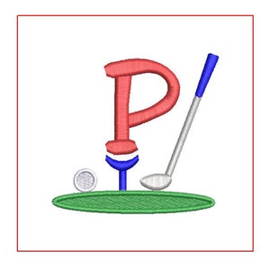 Golf Monogram Set Embroidery Alphabet Font Shirt Towel Machine Design ...