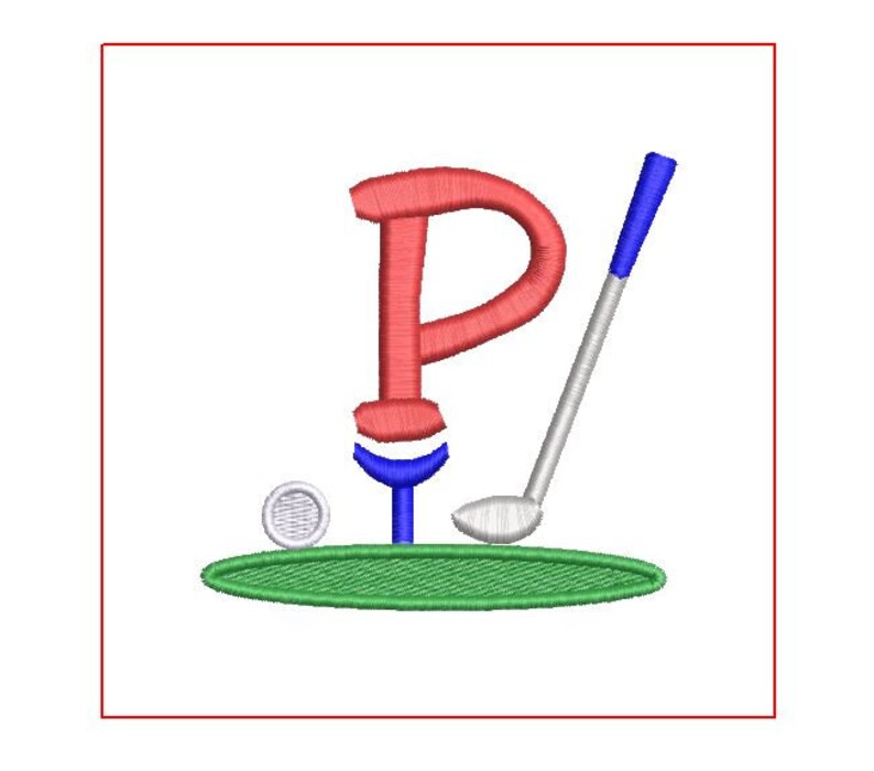 Golf Monogram Set Embroidery Alphabet Font Face Mask Machine - Etsy