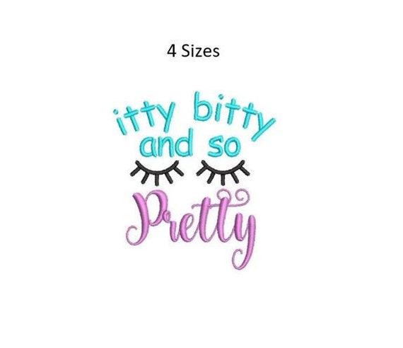 Itty Bitty Pretty Embroidery Design Baby Embroidery Design | Etsy