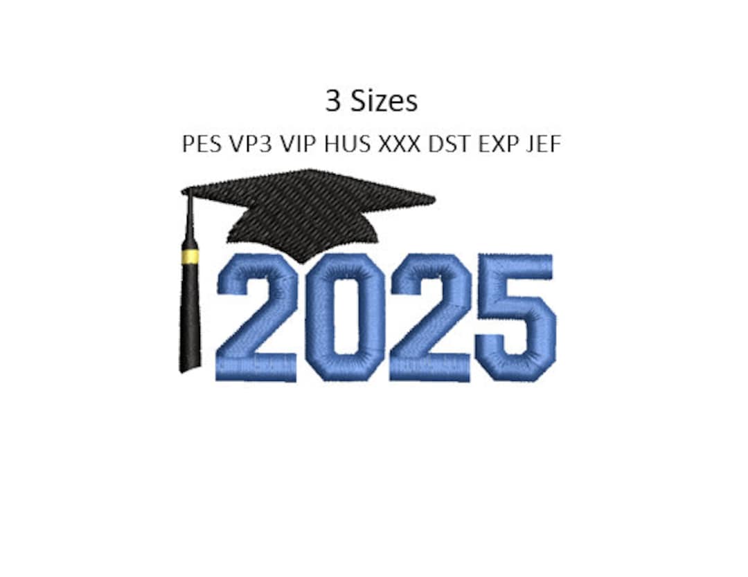 2025 Senior Graduation Embroidery Design Graduate Machine Embroidery ...