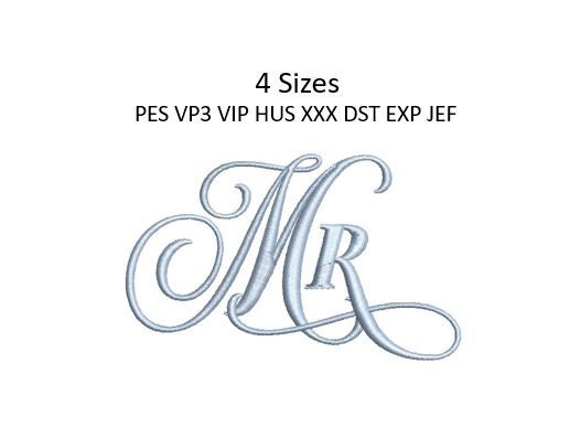 Wedding Embroidery Design Mr Mrs Machine Embroidery Pattern - Etsy