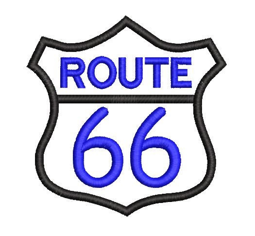 Route 66 Outline Embroidery Design Hat Towel Face Mask Machine | Etsy