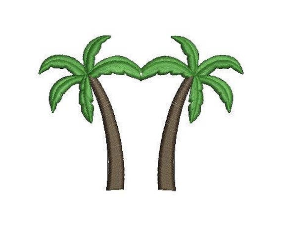 Palm Tree Embroidery Design