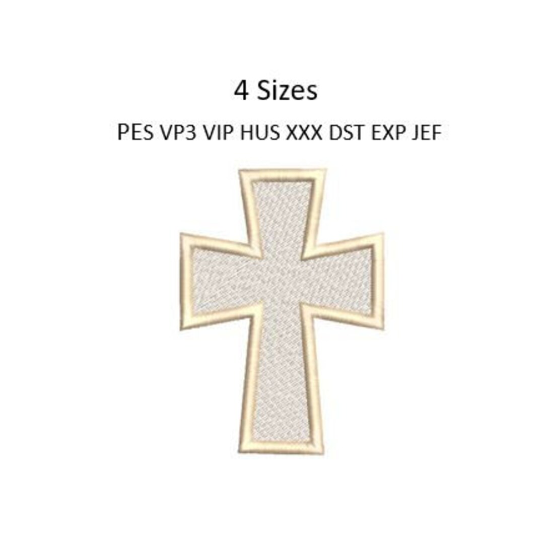 Cross Embroidery Design Crucifix Religious Pillow Machine Embroidery ...