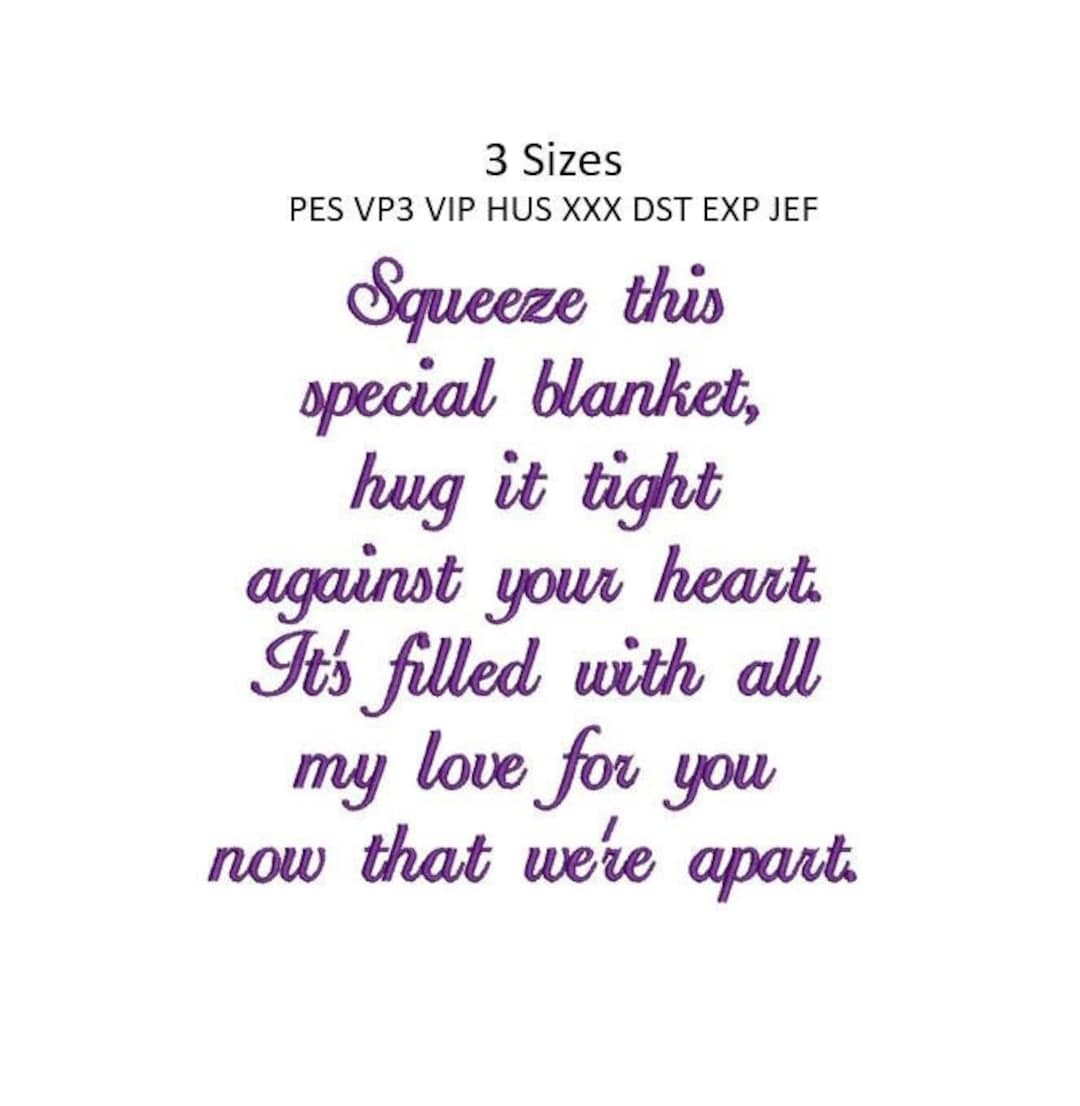 Memory Blanket Embroidery Design Family Memorial Mom Dad Machine ...