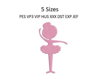 Ballerina Embroidery Design Ballet Pillow Machine Embroidery Pattern ...