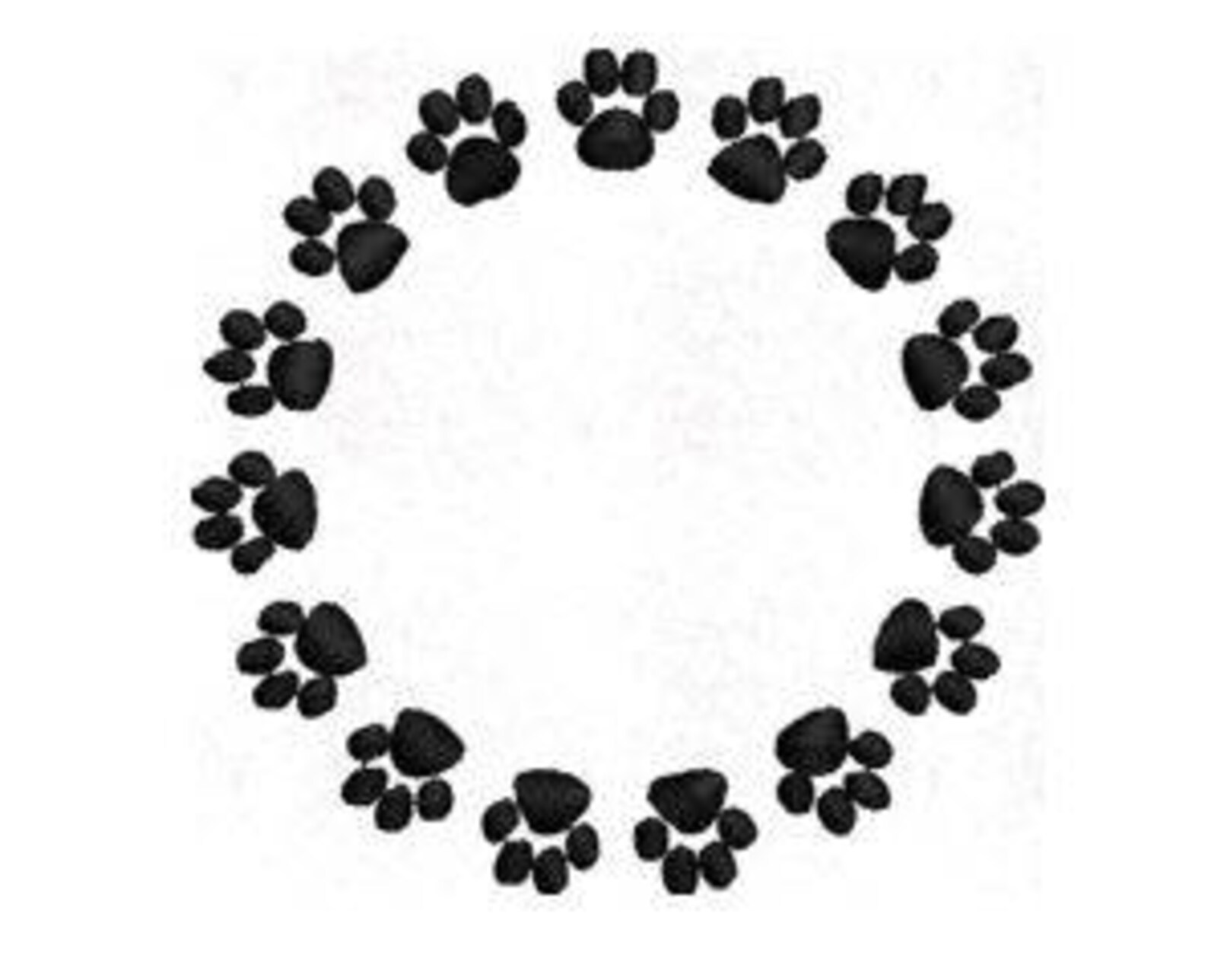 Paw Print Pawprint Embroidery Design Monogram Machine Pattern 4x4 Hoop ...