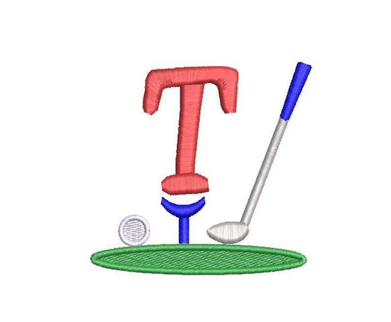Golf Monogram Set Embroidery Alphabet Font Face Mask Machine - Etsy