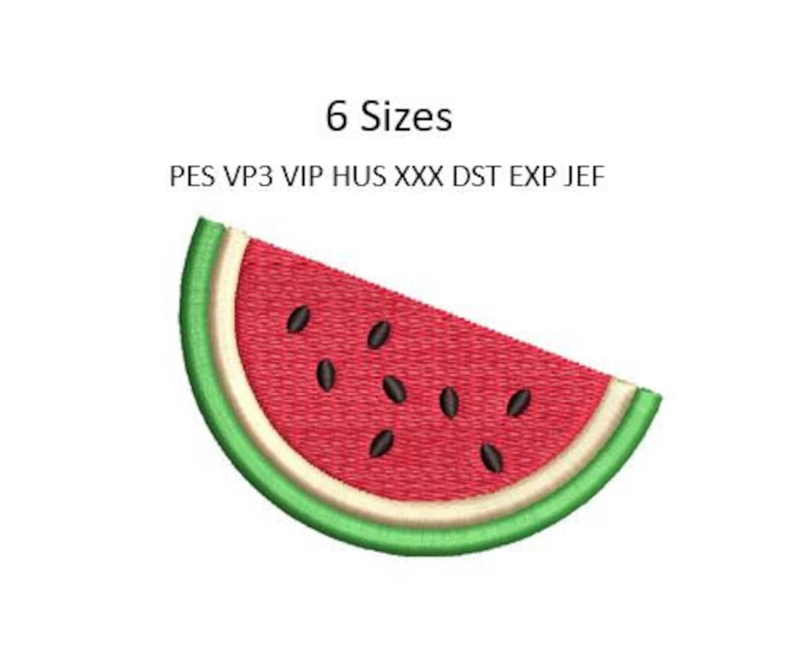 Watermelon Embroidery Design Machine Embroidery Pattern 6 - Etsy