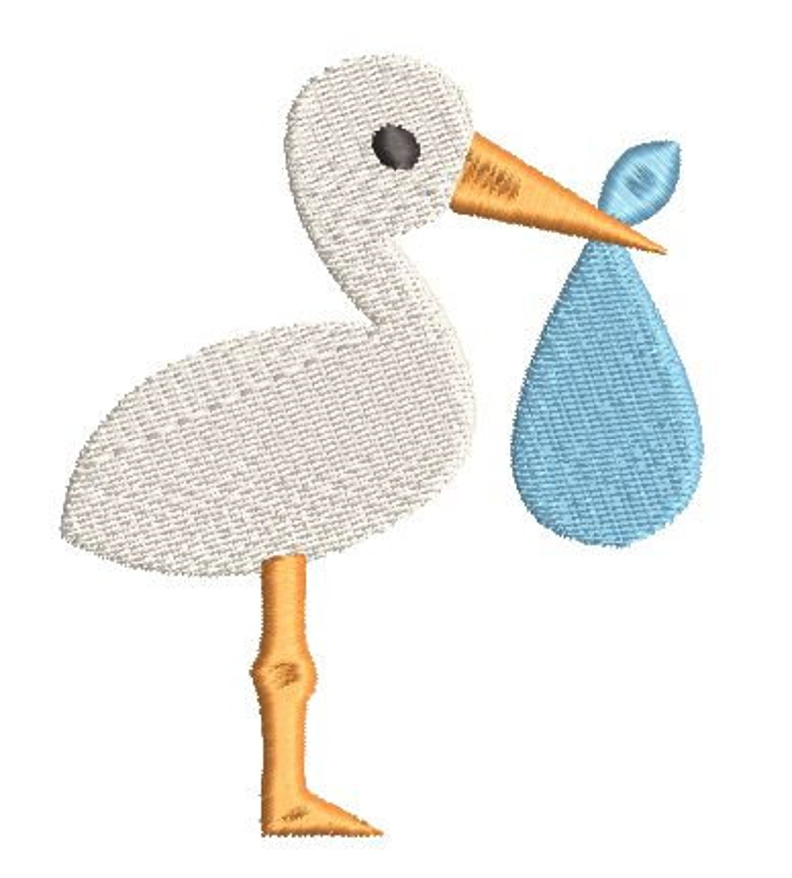 Baby Stork Embroidery Design Animal Nursery Blanket Face Mask - Etsy