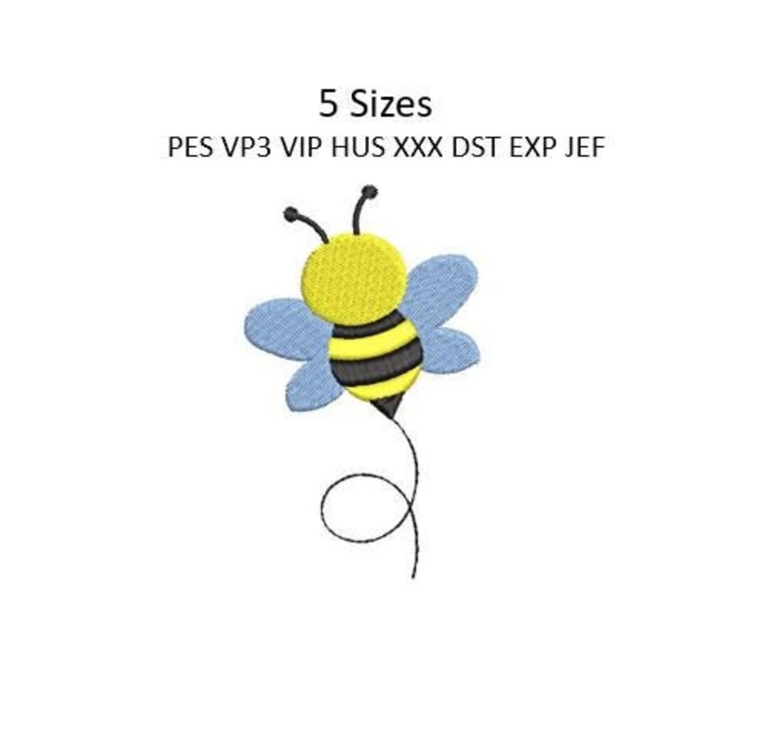 Bee Flying Embroidery Design Bumble Bee Bug Machine Embroidery Pattern ...