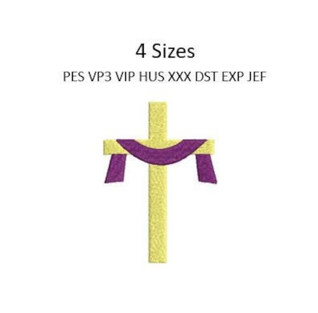 Christian Cross Embroidery Design Crucifix Religious Machine Embroidery ...