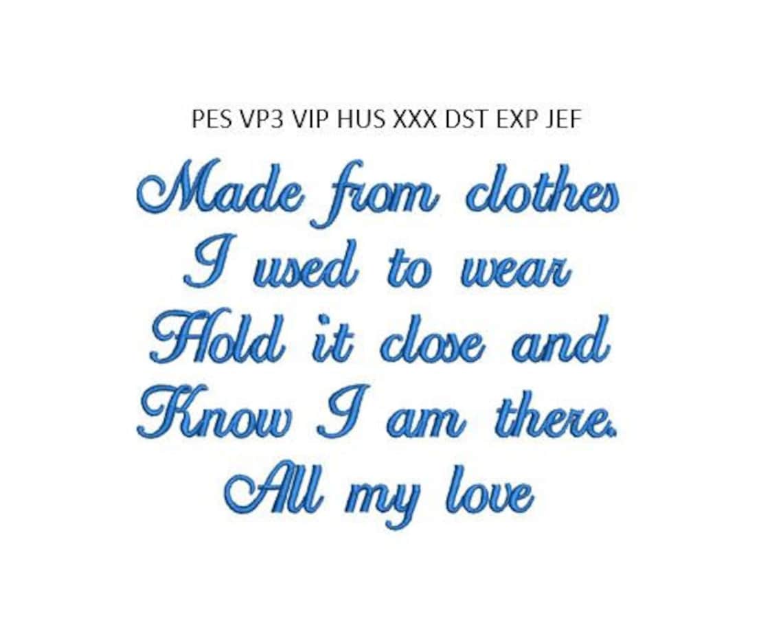 Memory Embroidery Design Memorial Mom Dad Machine Embroidery - Etsy