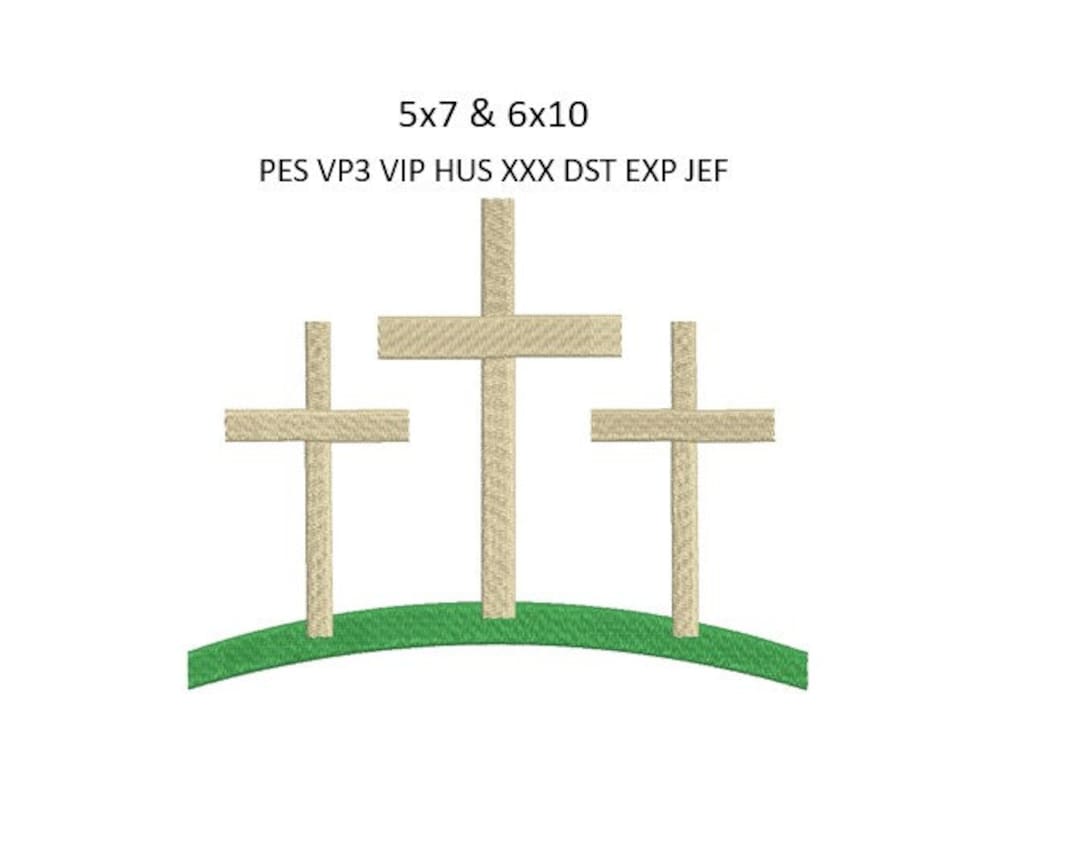 Christian Cross Embroidery Design Crucifix Religious Pillow Machine ...