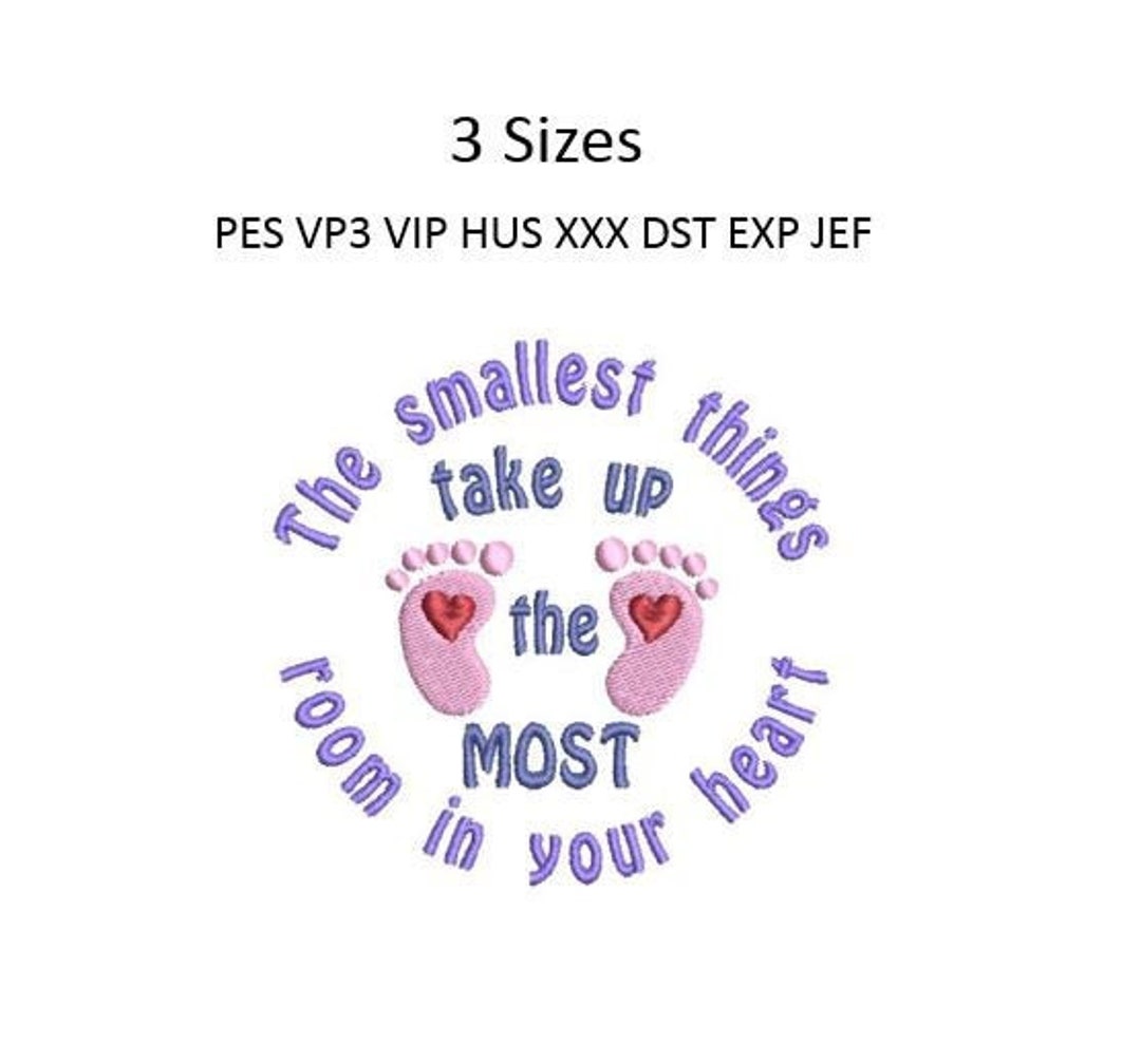 Baby Embroidery Design Smallest Things Nursery Blanket Machine Pattern ...