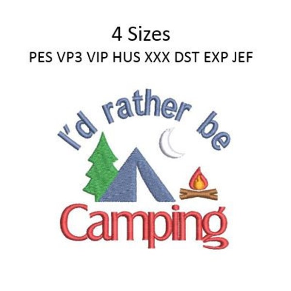 Camping Embroidery - Etsy