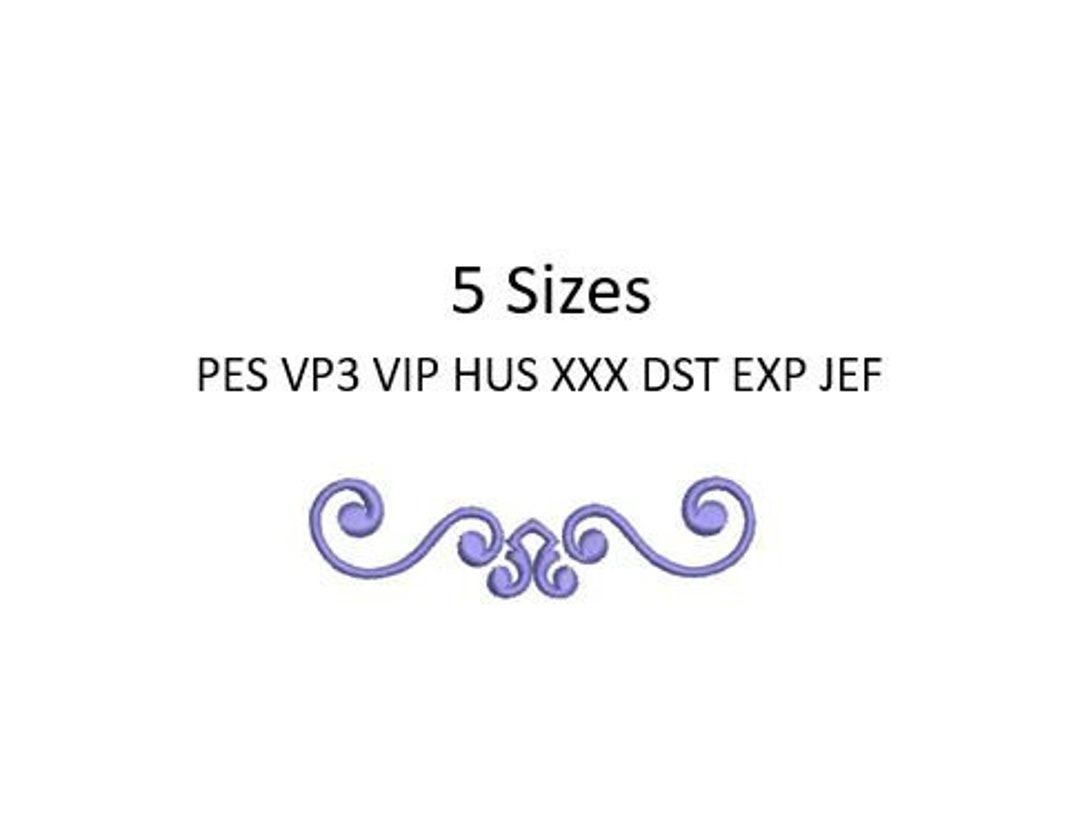 Easy Scroll Embroidery Design Swirl Divider Scroll Pillow Machine ...