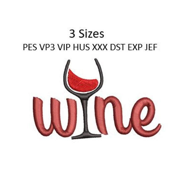 Wine Embroidery - Etsy
