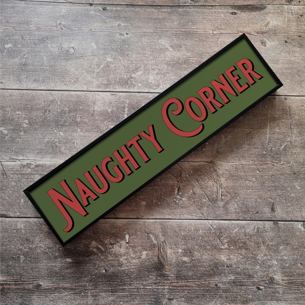 Naughty Corner Sign - Etsy UK