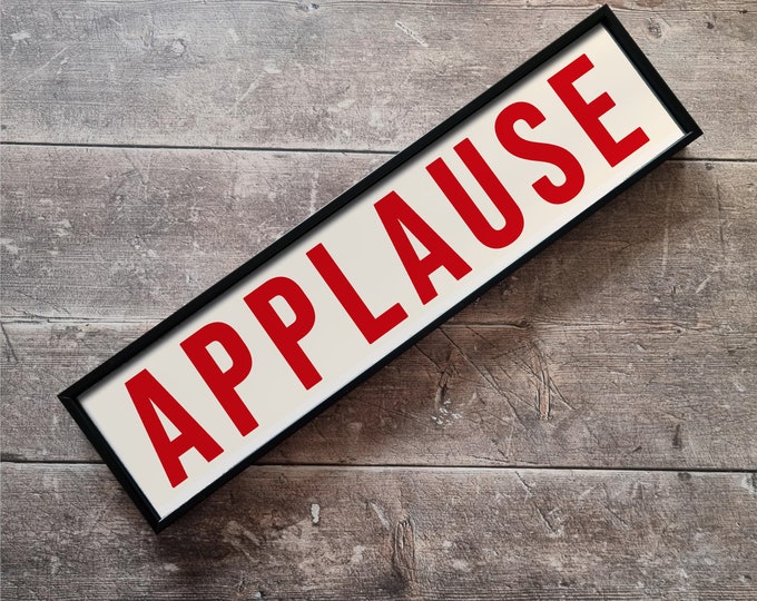 Applause Sign Applause Lightbox Applause Light Box Broadcast Sign Light ...