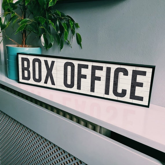 Box Office Sign Home Theatre Framed Metal Print Retro | Etsy