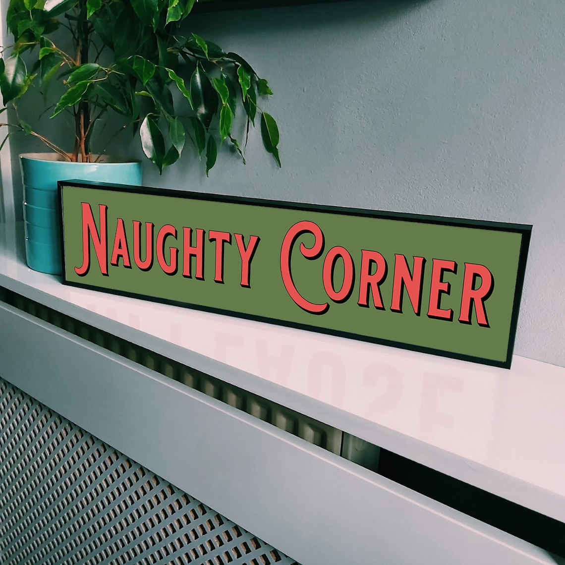 Naughty Corner Framed Print Framed Metal Print Retro | Etsy