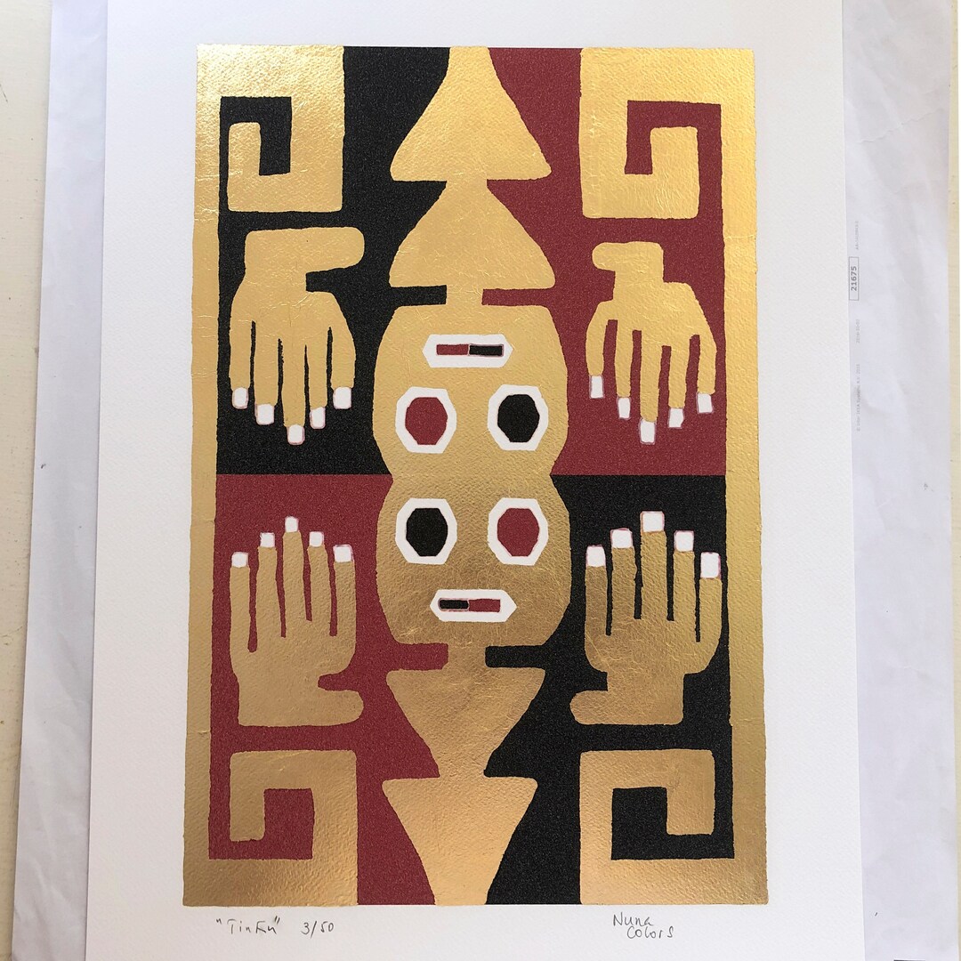 Dualidad, Arte con pan de oro, Decoración surrealista, Arte del Perú ...