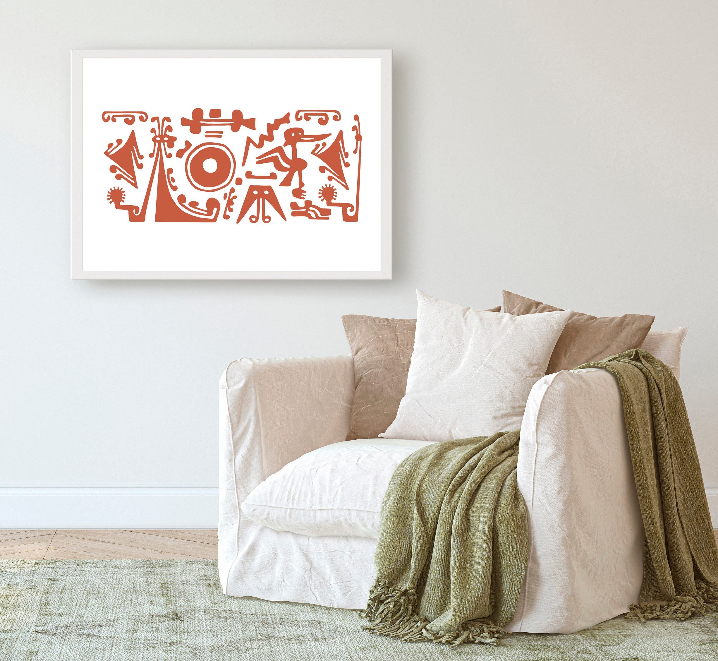 Abstract Ethnic Poster A2 Ecuador Wall Art Modern Tribal - Etsy