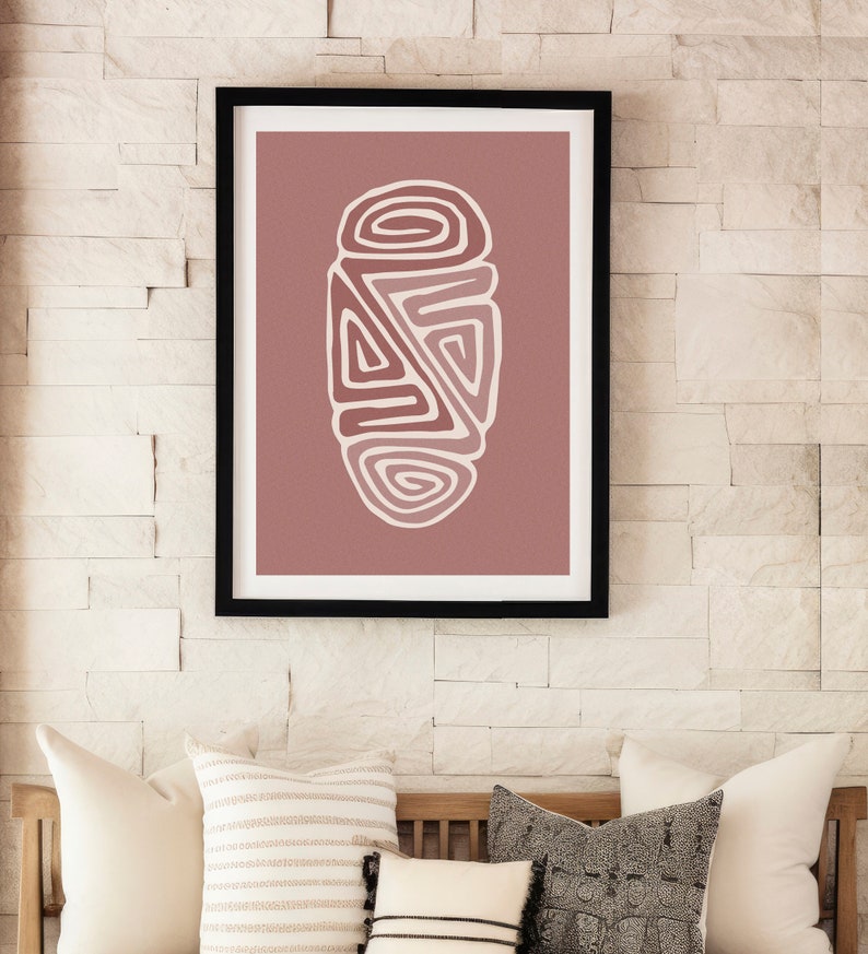 Taino Downloadable Wall Decor, Abstract Embrace Art, Big Hug Poster ...