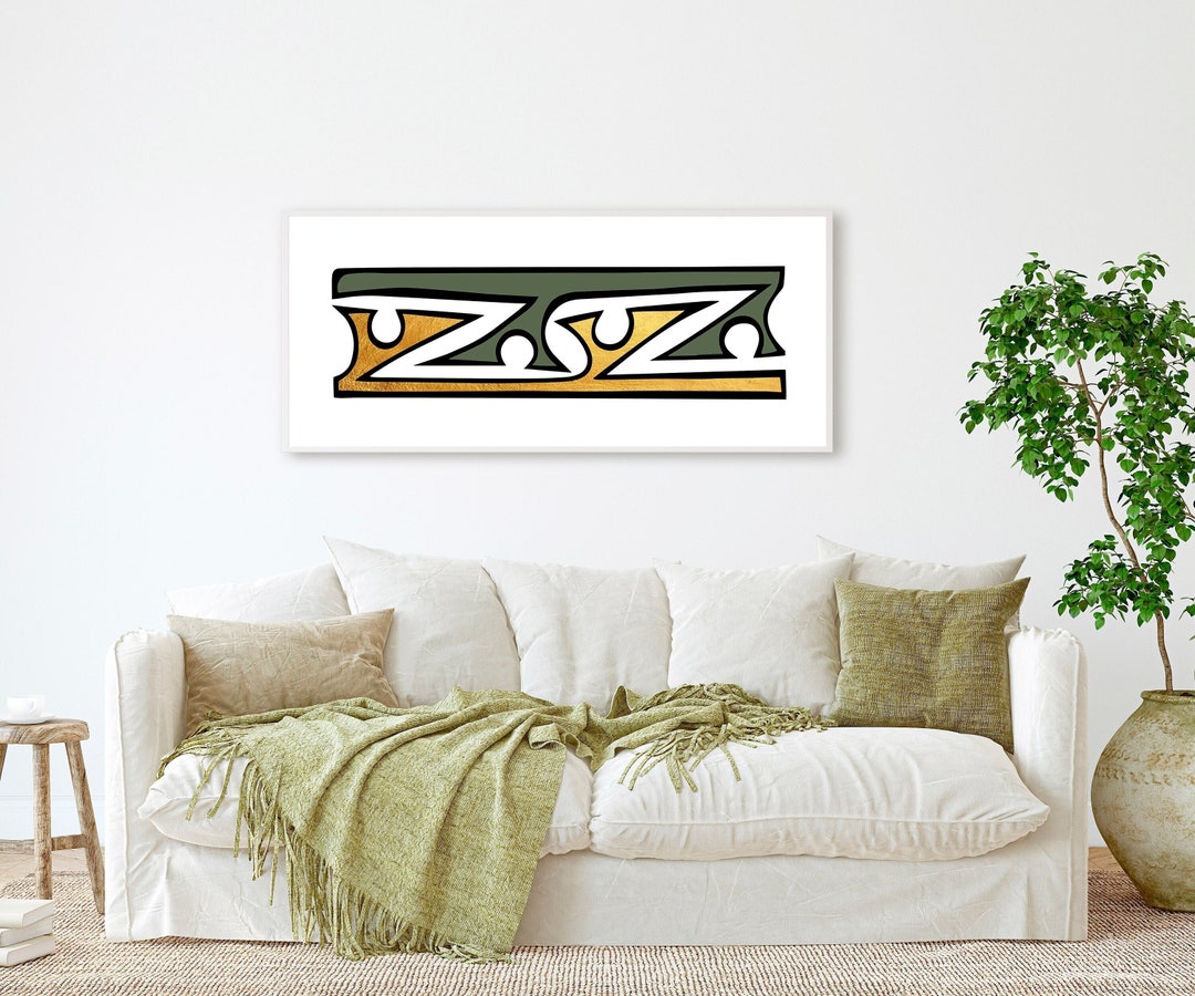Panama Painting for Modern Tribal Decor Abstract Gold Wall - Etsy