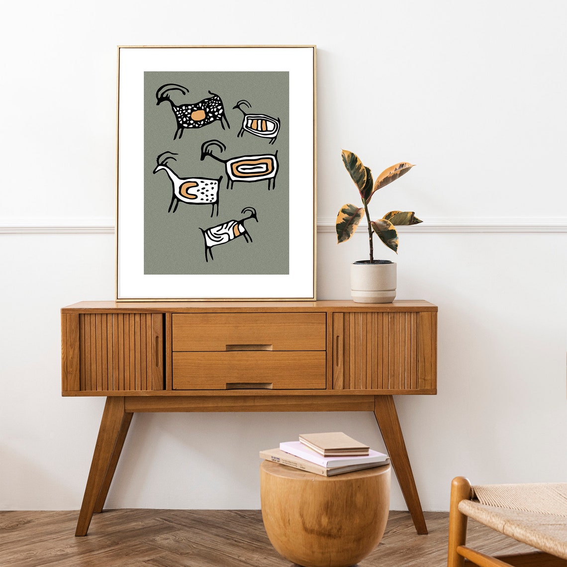 Goats Nursery Print: Native American Cave Art (digital Download) - Etsy